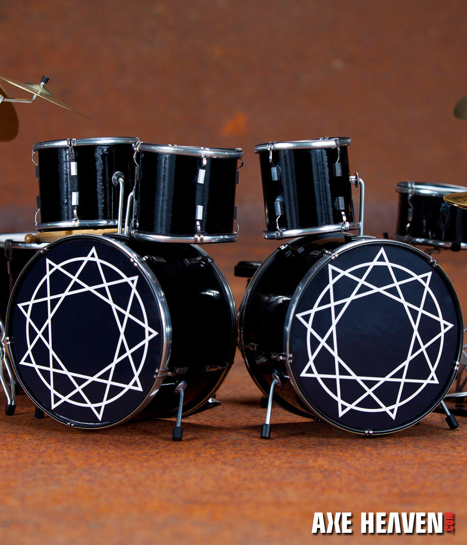 Joey Jordison Signature Slipknot Miniature Drum Set Replica Collectibl